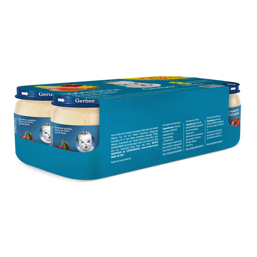 Gerber Sabores Varios Pack 8 Un. – Tienda Nestlé