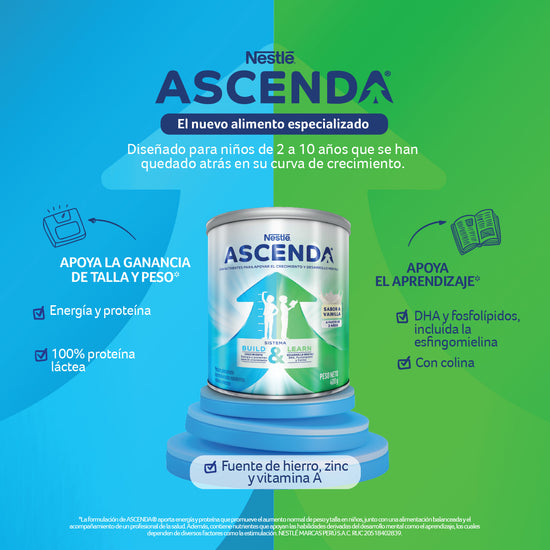 Ascenda®️ 400g - Suplemento para el crecimiento - Tienda Nestlé