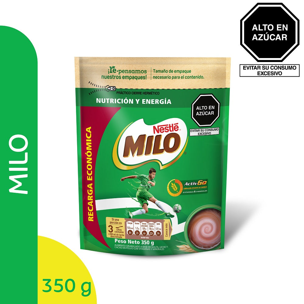 Milo Active-go Doypack 350 gr. – Tienda Nestlé