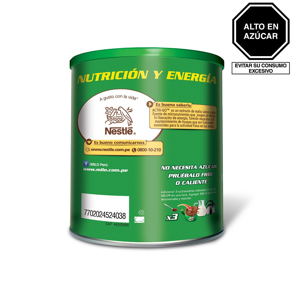 MILO ACTIV-GO Lata 940g – Tienda Nestlé