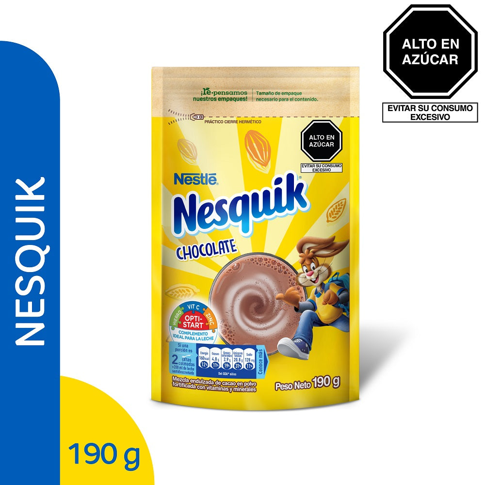 NESQUIK OPTISTART Chocolate 190g – Tienda Nestlé