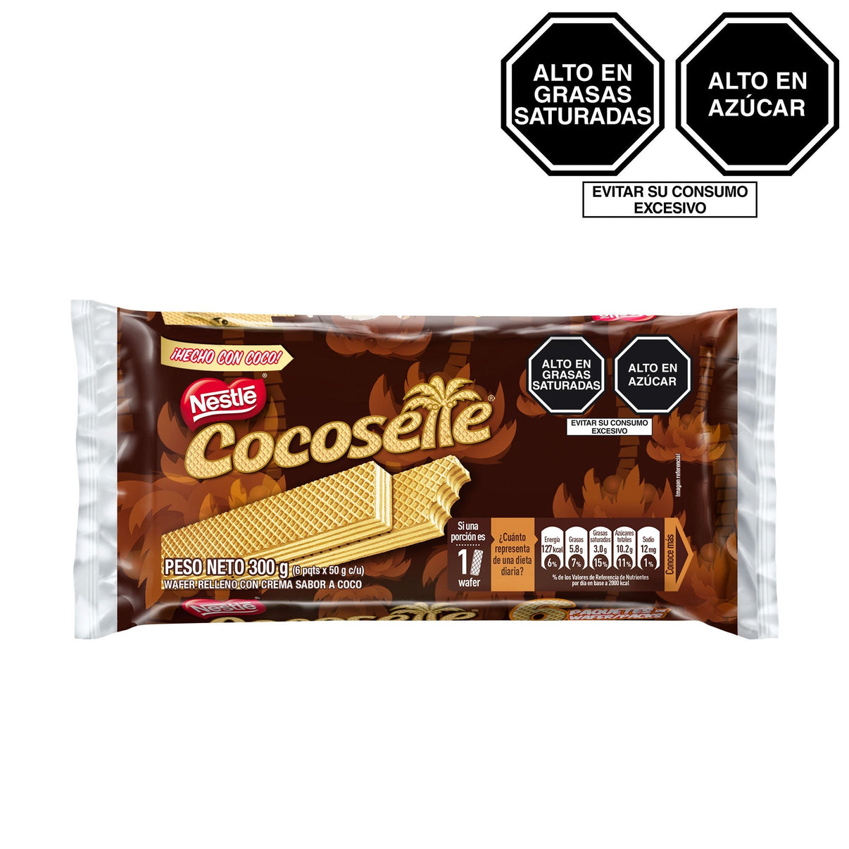 Cocosette Wafer con Crema Sabor Coco 6 Unidades | Tienda Nestlé